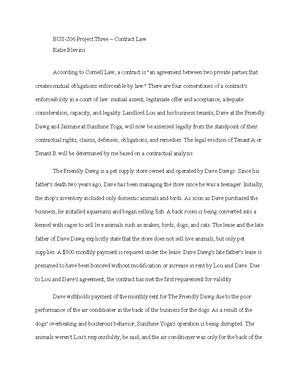 MKT205 Project Module 7 - MKT 205 Project Katie Blevins Southern New ...