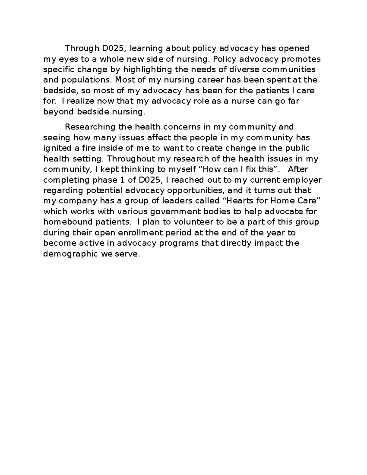 D025 Phase 1 Reflection (Part 2) - Through D025, learning about policy ...