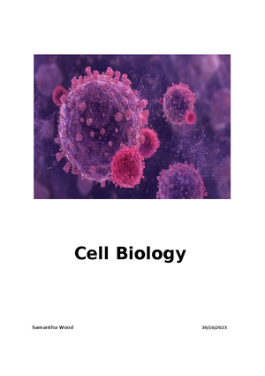 Access course Unit 5 - cell biology - UNIT 5 1 QUESTION You are ...