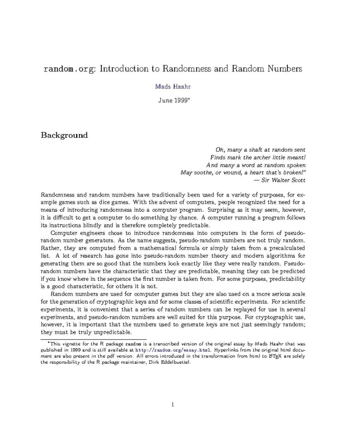 Ant101 - antropology textbook - random: Introduction to Randomness and ...