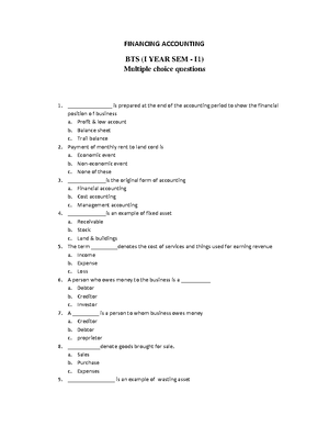 Final Accounts OF SOLE Proprietor - FINAL ACCOUNTS OF SOLE PROPRIETOR ...