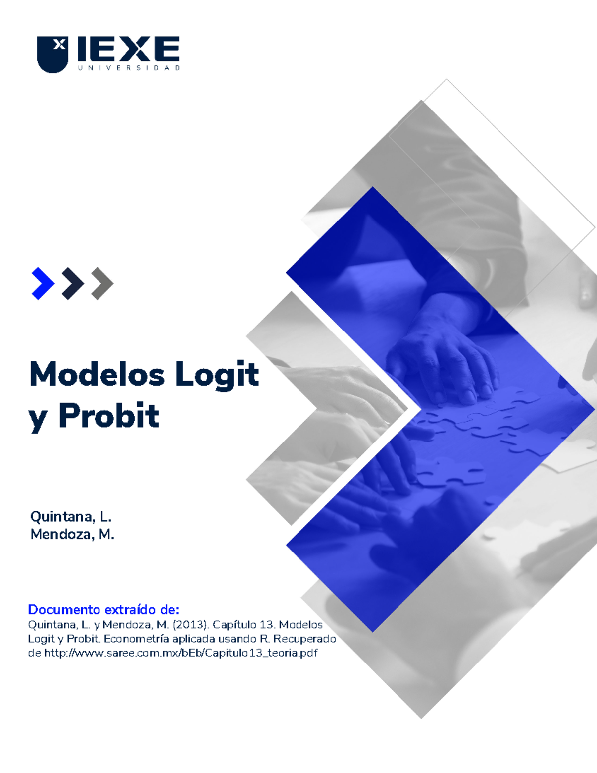 MAPP41 S7 Mat Comp EPP - Modelos Logit y Probit Quintana, L. Mendoza, M. Documento extraído de ...