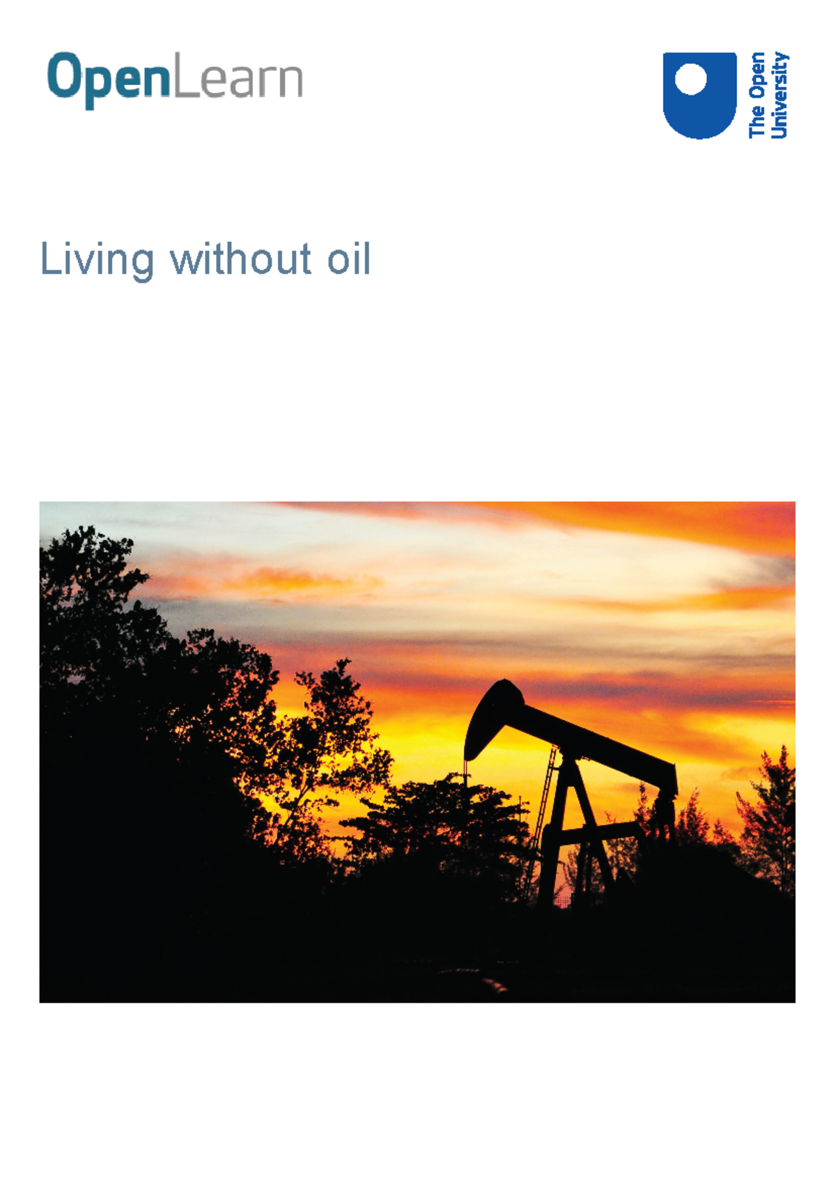 Living without oil printable - Living without oil About this free ...