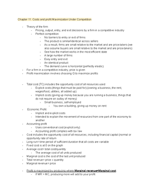 Econ 1014 exam 2 cheat sheet - Taxes and Subsidies: