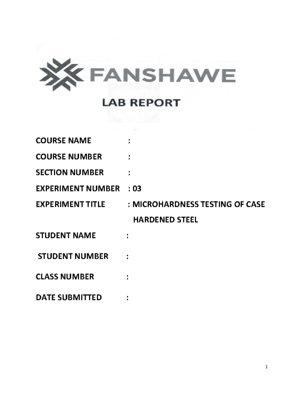 Template Exp #3 - iwrw - COURSE NAME : COURSE NUMBER : SECTION NUMBER : EXPERIMENT NUMBER : 03 ...
