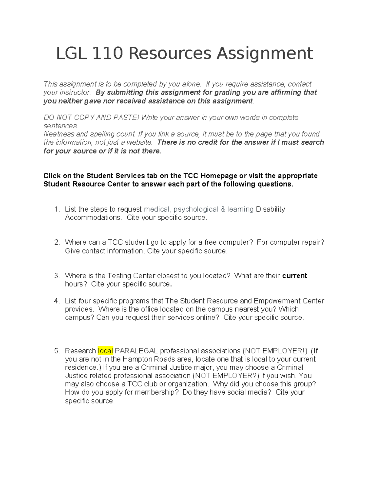 LGL+110+Resources+Assignment - LGL 110 Resources Assignment This ...