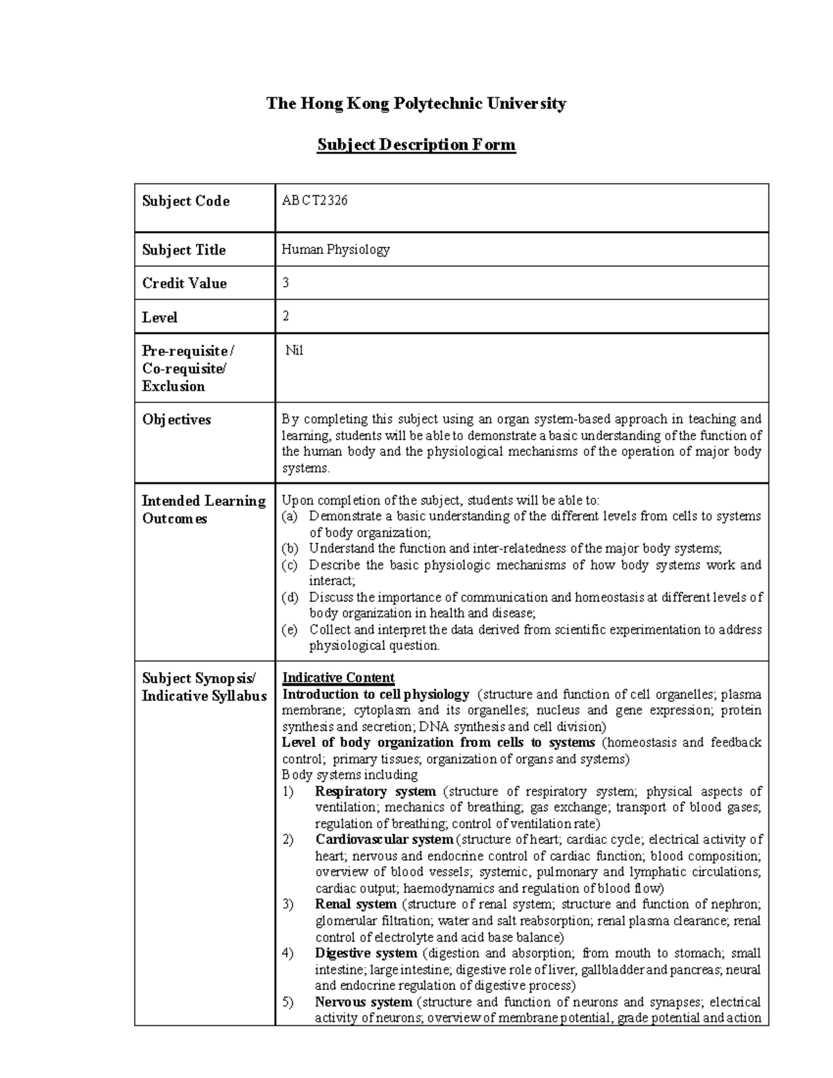 ABCT2326 - Subject Description Form - The Hong Kong Polytechnic ...