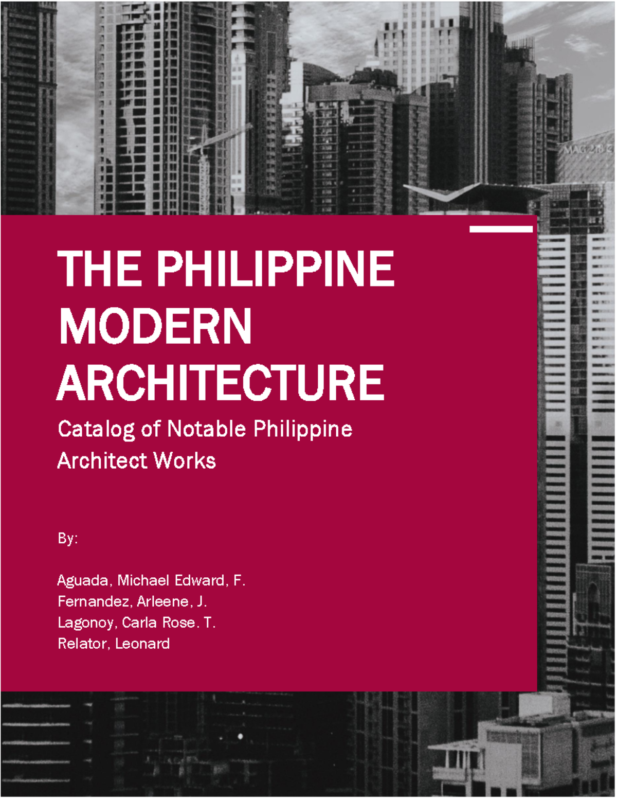 The Philippine Modern Architecture - 1 THE PHILIPPINE MODERN ...