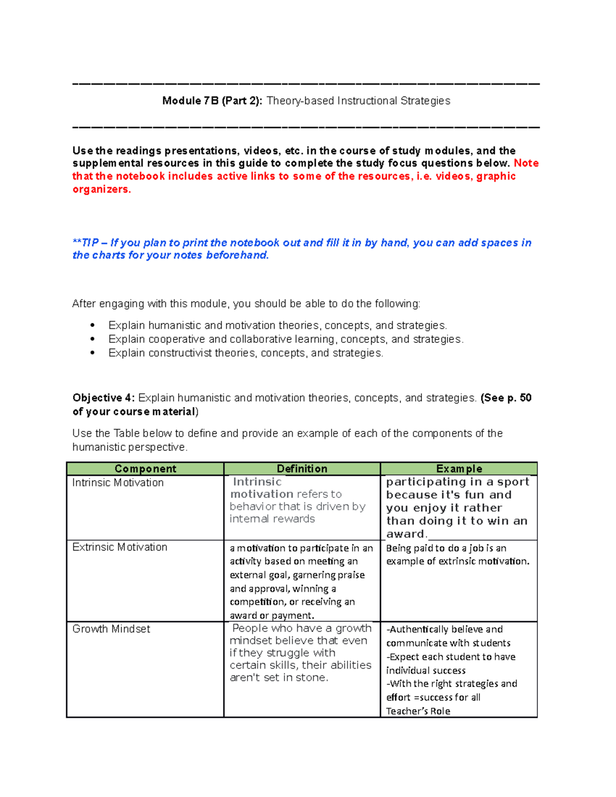 Filled out Module 7B Notebook - - Studocu