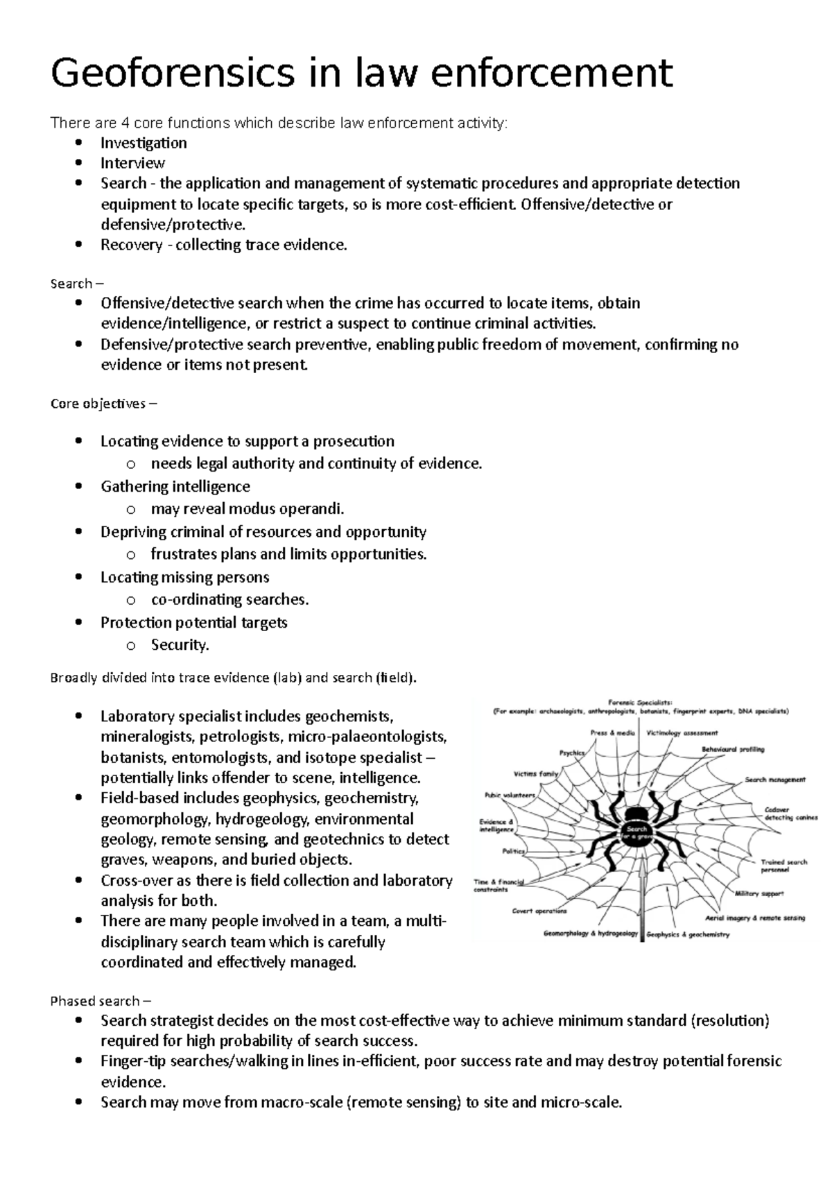 Geoforensics in law enforcement - Offensive/detective or defensive ...