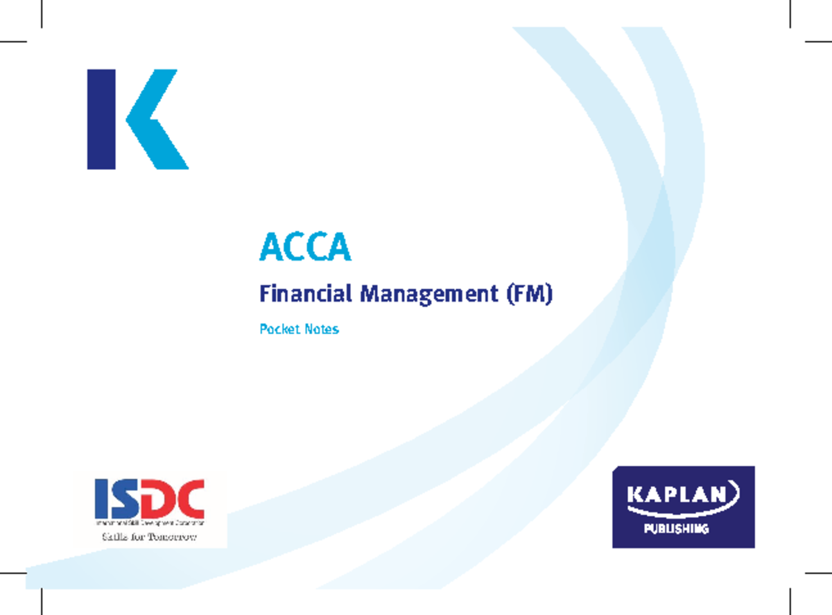 FM-F9 Pocket Notes 2018-19-1 - ACCA Financial Management (FM) Pocket ...