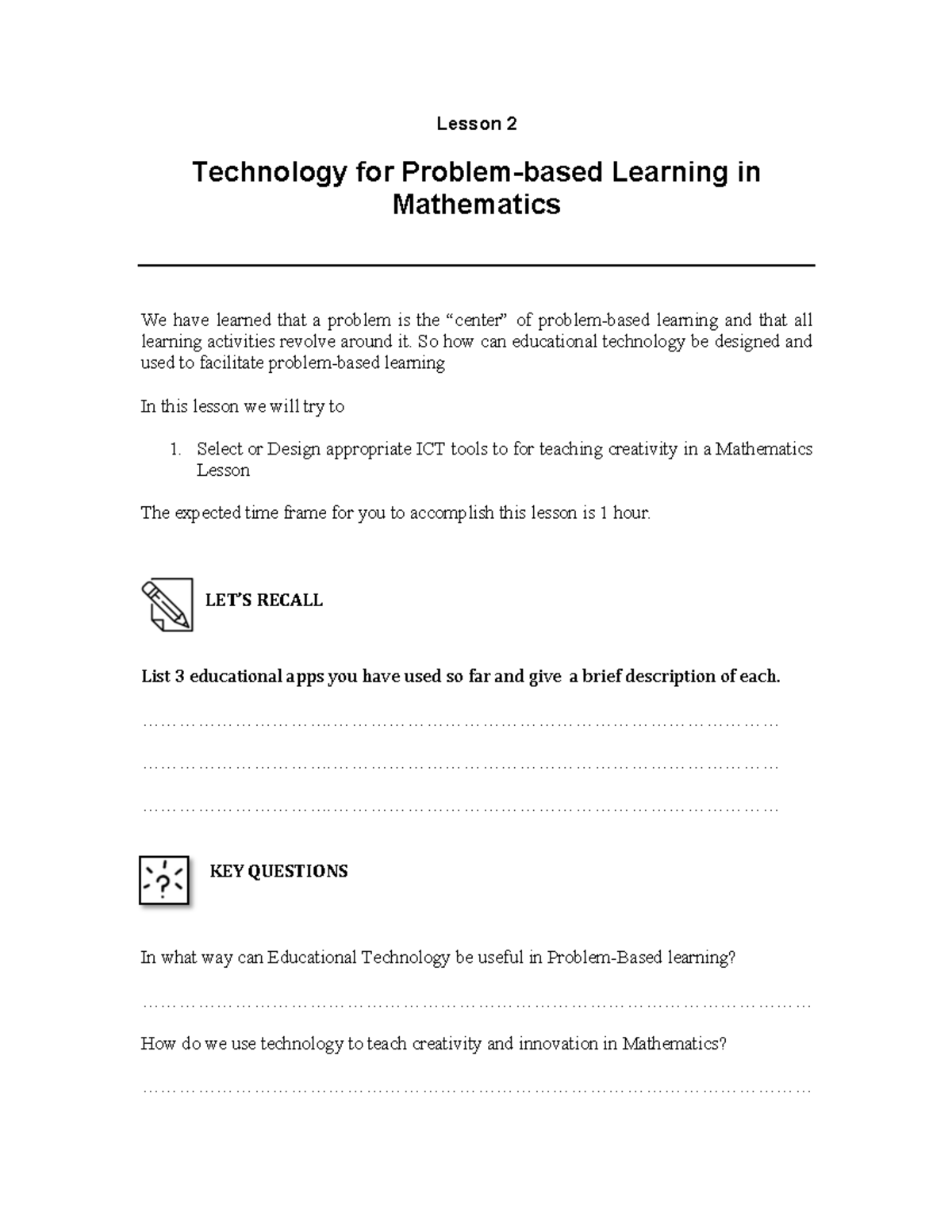 Mod 2 Lesson 2 - ICT Tools for Civil Engineering Guide Lecture notes ...