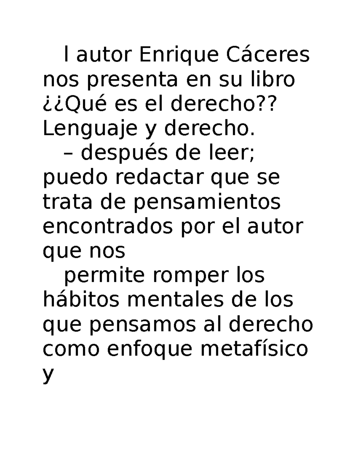 Filosofia DEL Derecho - buenisima - l autor Enrique Cáceres nos ...