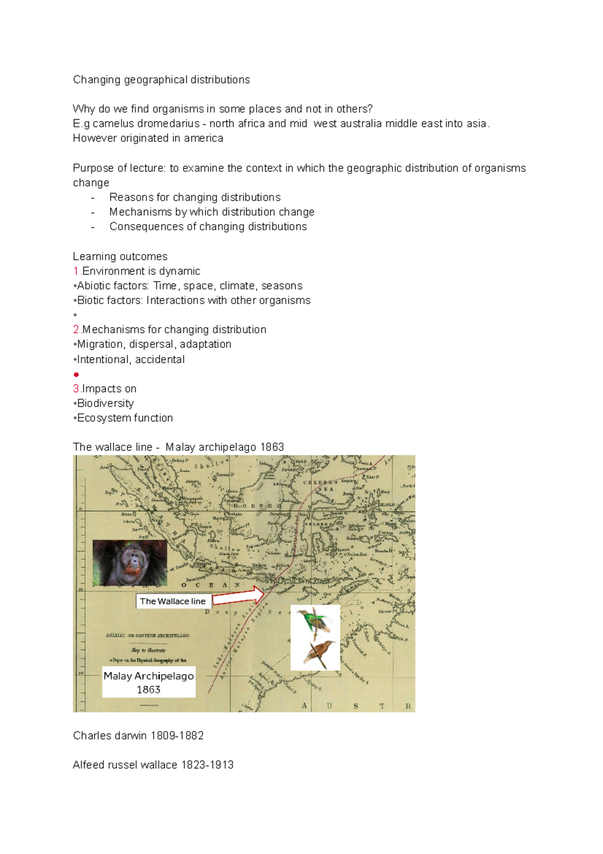 changing geographical distributions - However originated in america ...