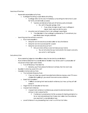 Law Written 1 - Cordelia DeChellis Law 3015:Criminal Procedures ...