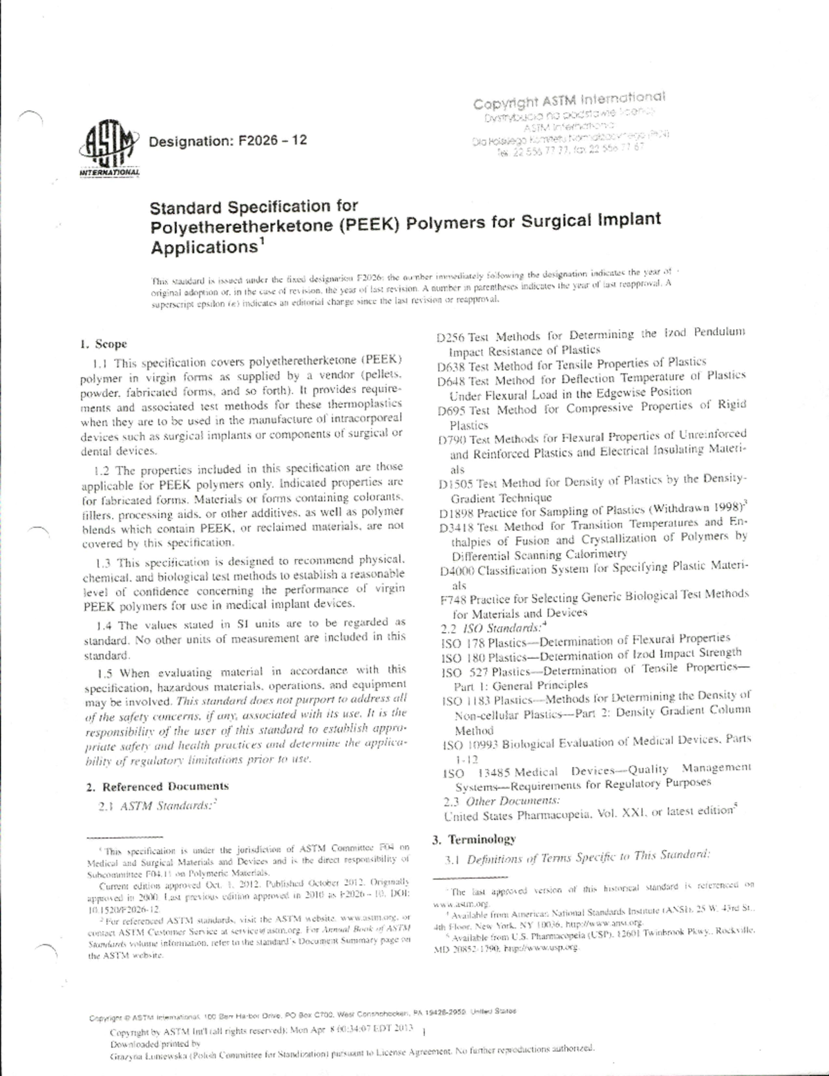 ASTM 2026 - ASTM 2026 - Química - Studocu
