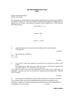 Case study ENT530 Group Assignment - CASE STUDY: COMPANY ANALYSIS ...