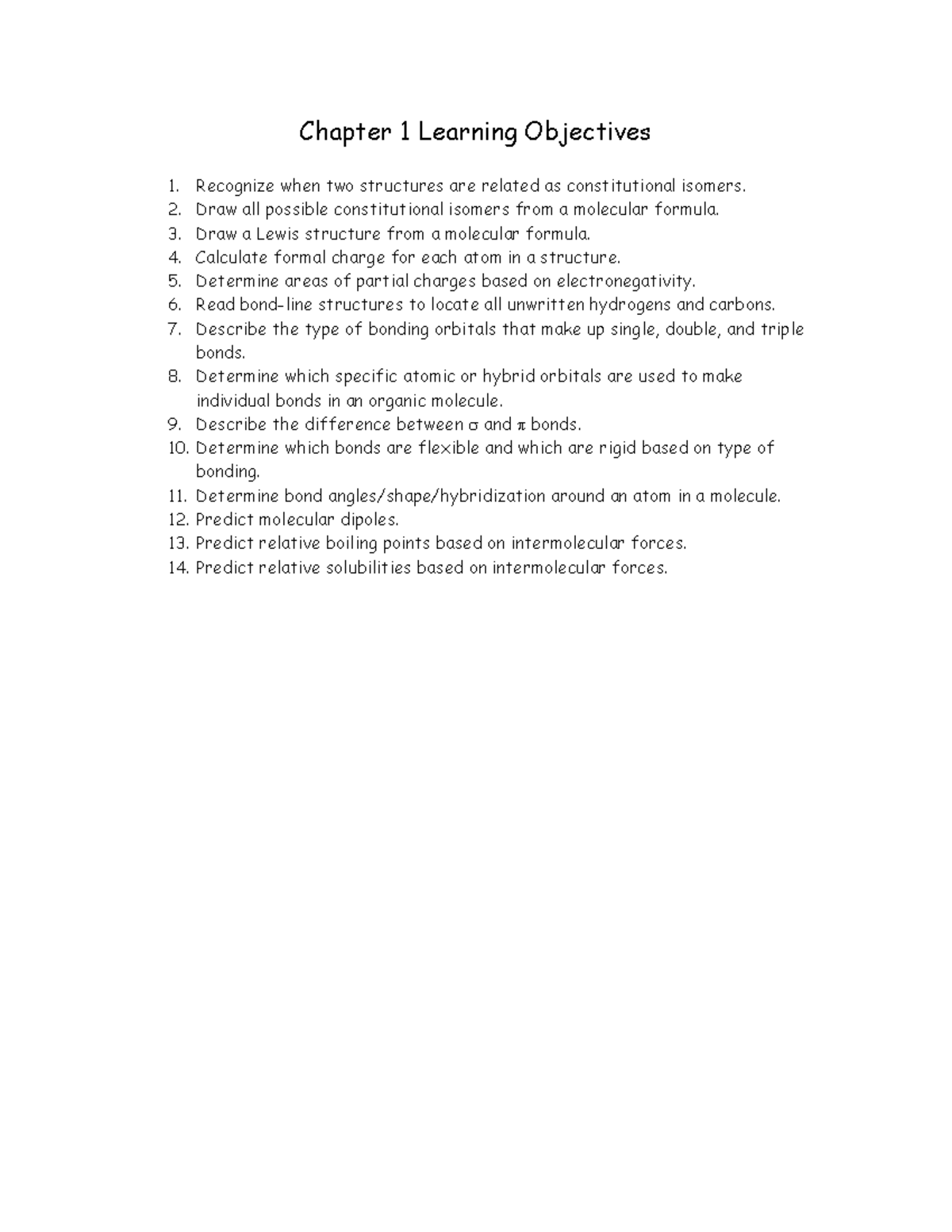 CH 01 learning objectives Klein 4e FA22 - Chapter 1 Learning Objectives ...