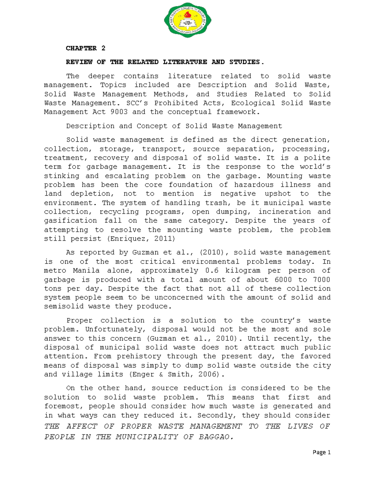 Chapter II - REVIEWER - CHAPTER 2 REVIEW OF THE RELATED LITERATURE AND ...