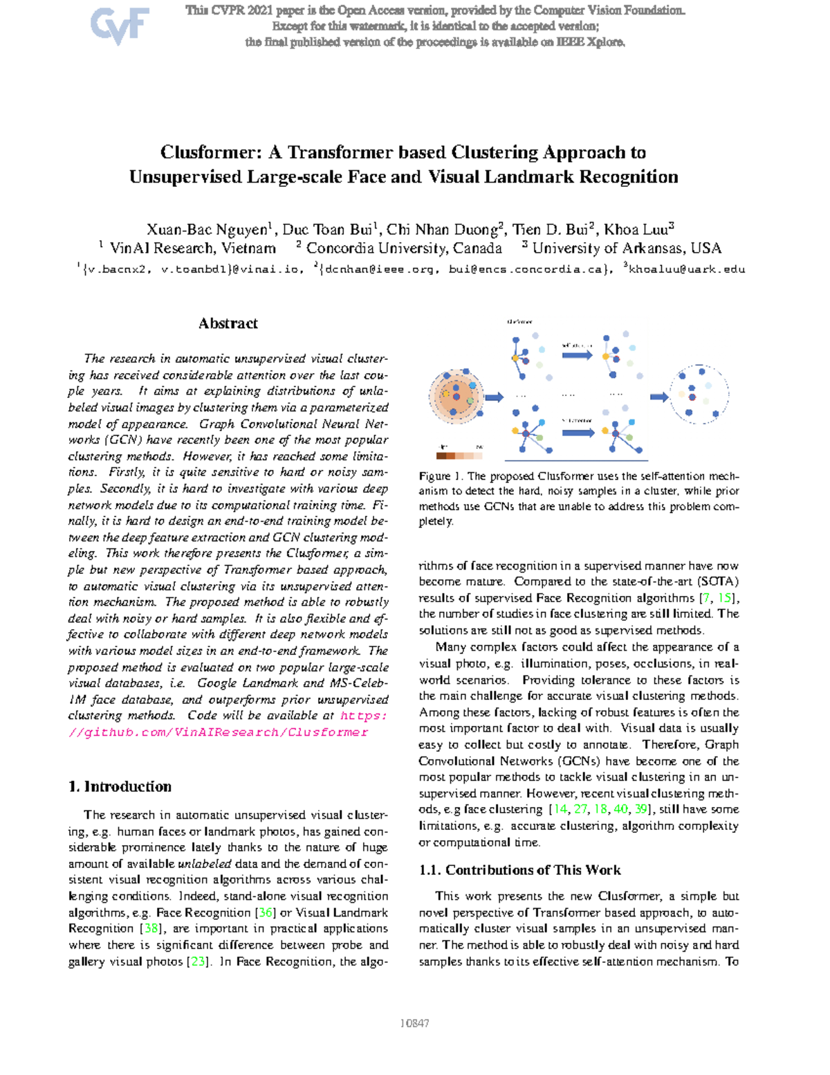 Nguyen Clusformer A Transformer Based Clustering Approach to Unsupervised Large-Scale Face CVPR ...