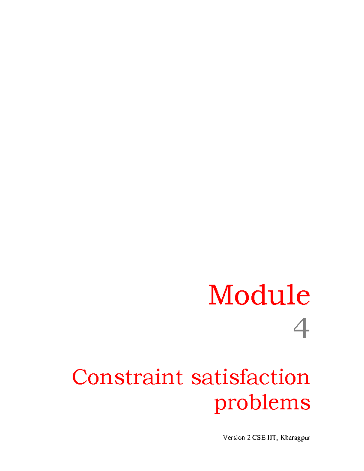 Lesson 09 - Ai notes - Module 4 Constraint satisfaction problems 4 ...