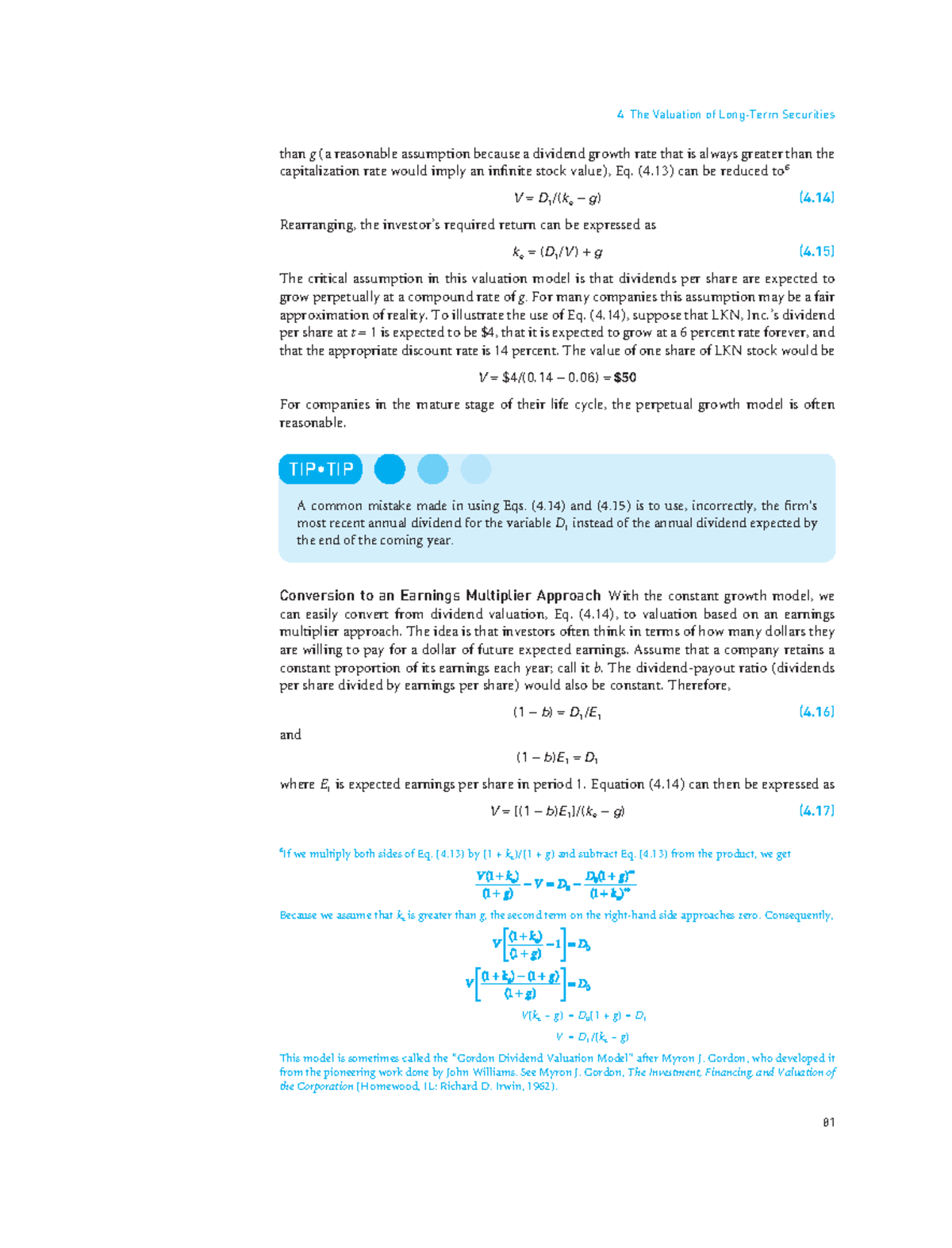 Financial Management-36 - than g (a reasonable assumption because a ...