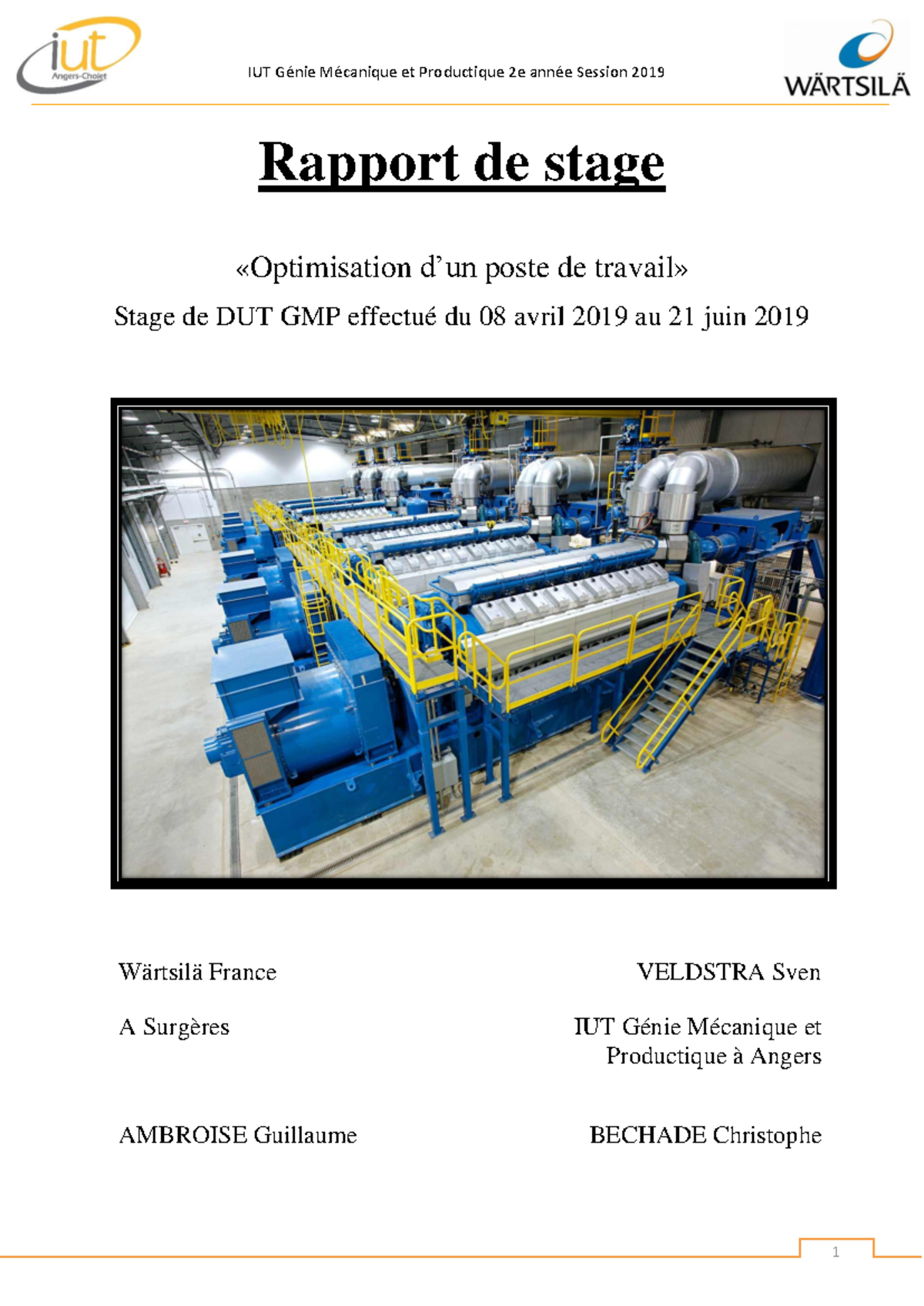Rapport De Stage Dut Gmp: Exemple De Rapport De Stage – ZNWC