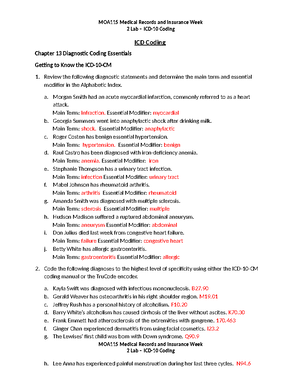 Pediatric Worksheet - MAS110 Clinical Procedures and Techniques ...