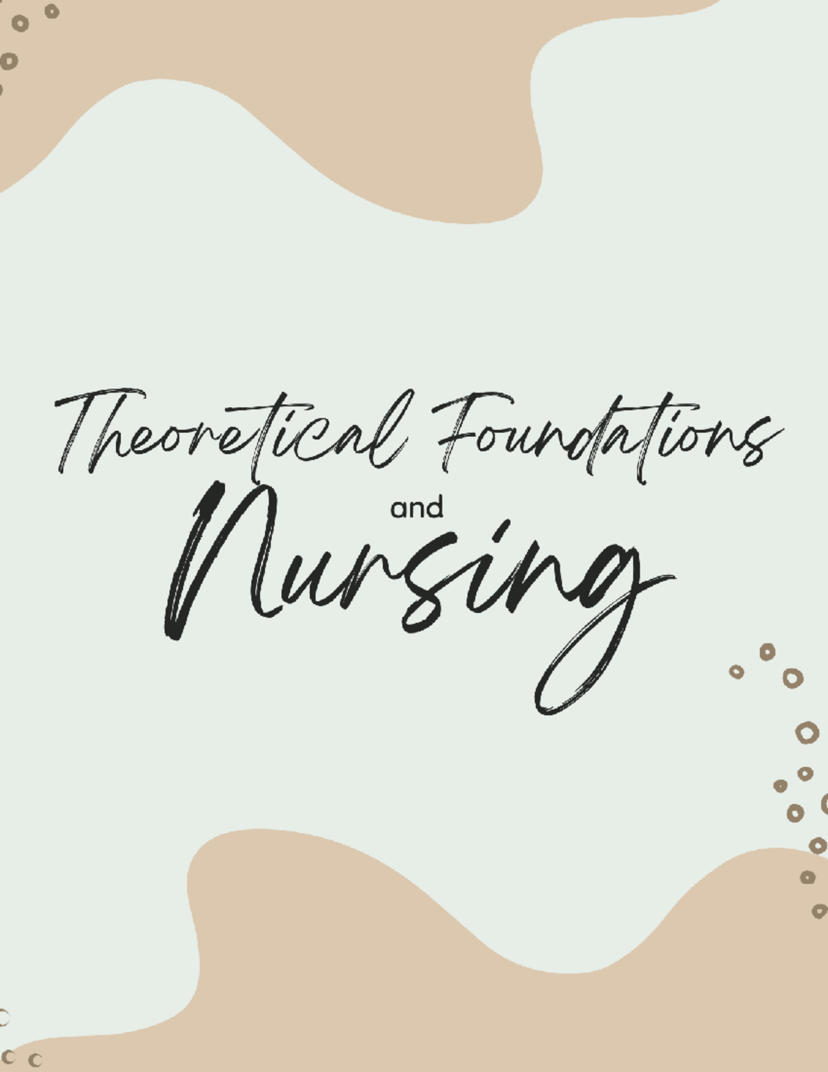 TFN Module 2F Transes BSN 1G - THEORY – a system of ideas that is ...