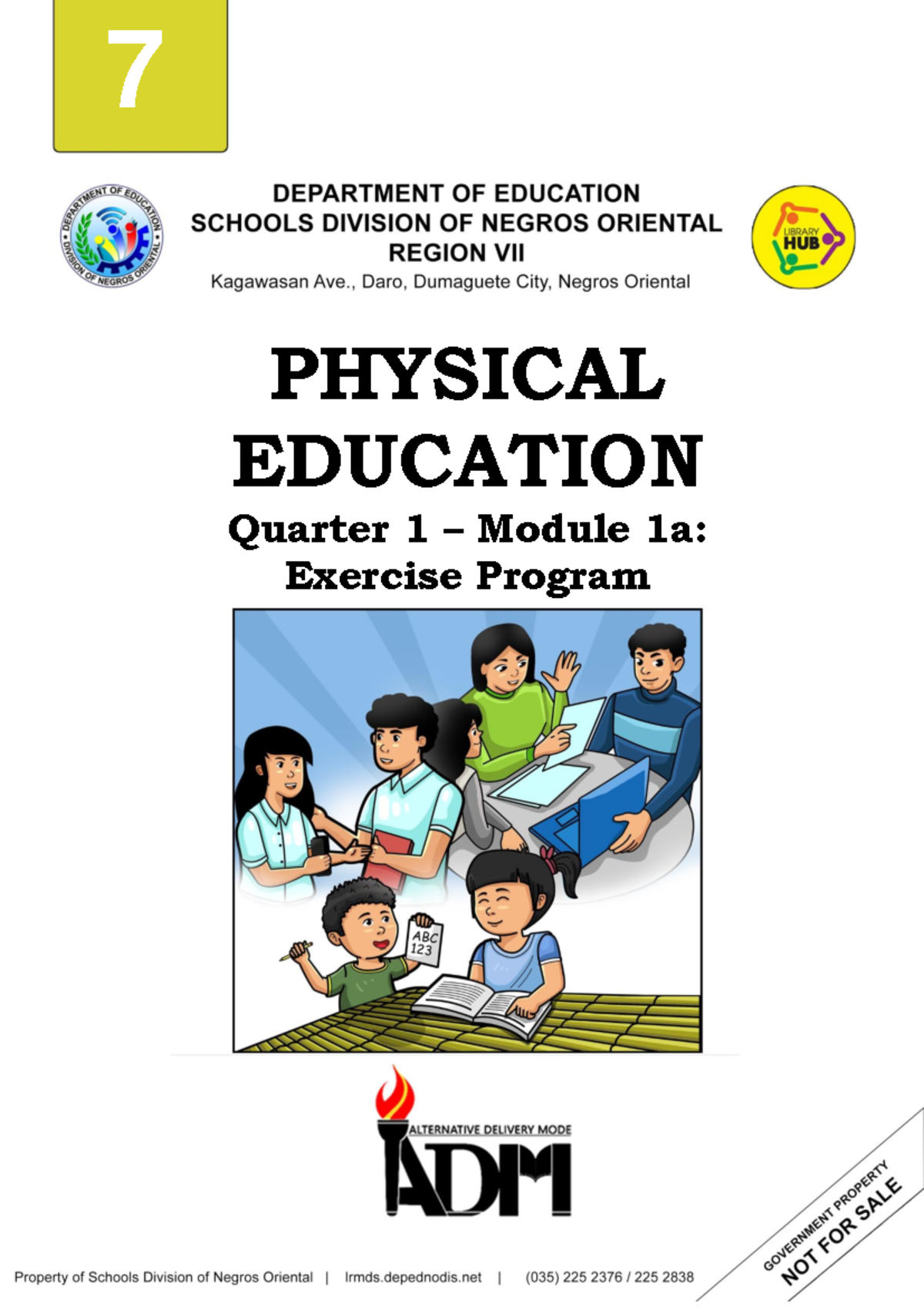 P.E. 7 Q1 Module 1a - N/A - 7 PHYSICAL EDUCATION Quarter 1 – Module 1 a ...