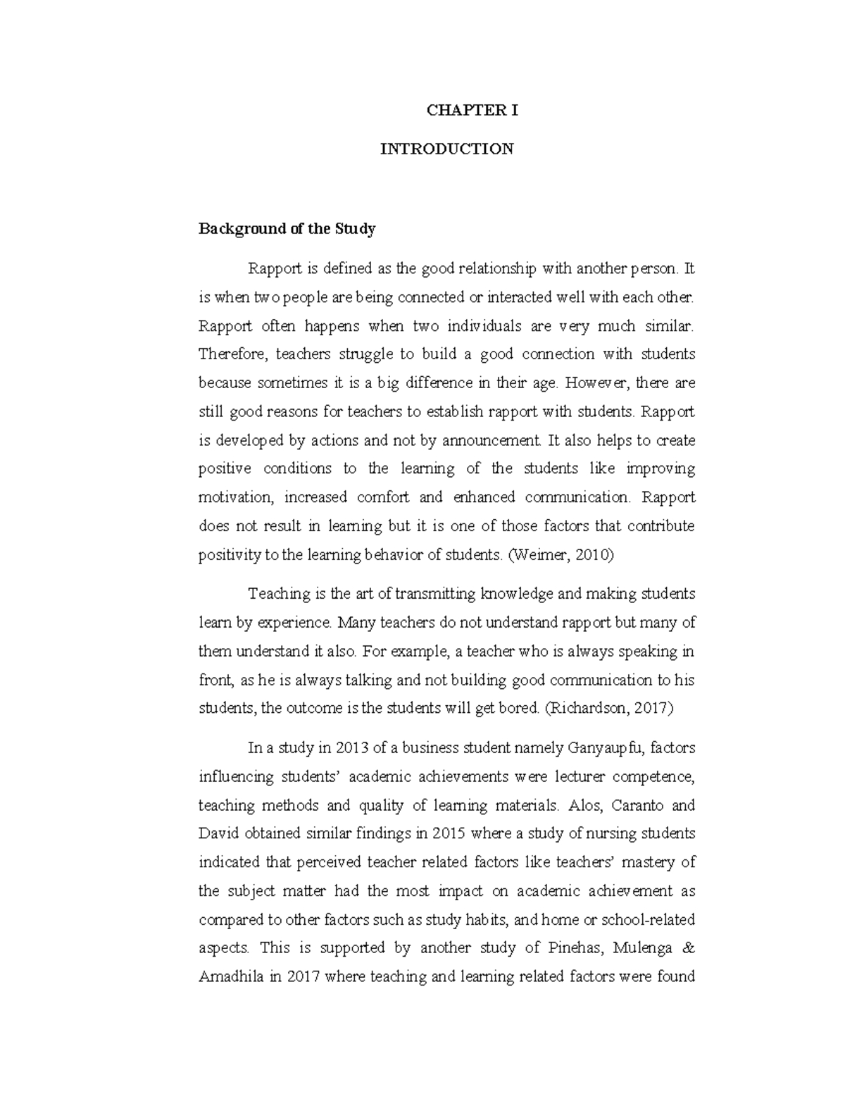 Reserach-ampota - CHAPTER I INTRODUCTION Background of the Study ...