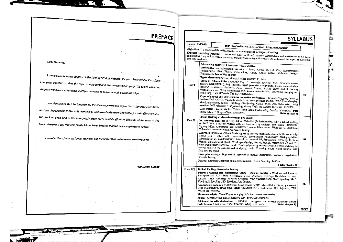 Ethical Hacking - Bsc. Computer Science - Studocu