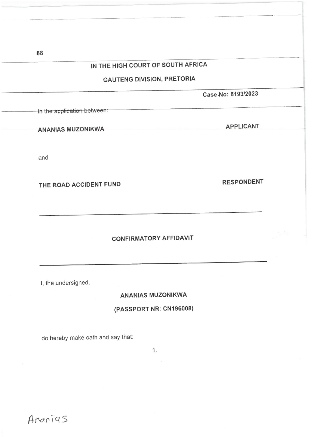 SKM 28724090413150 - Goos - 88 IN THE HIGH COURT OF SOUTH AFRICA ...
