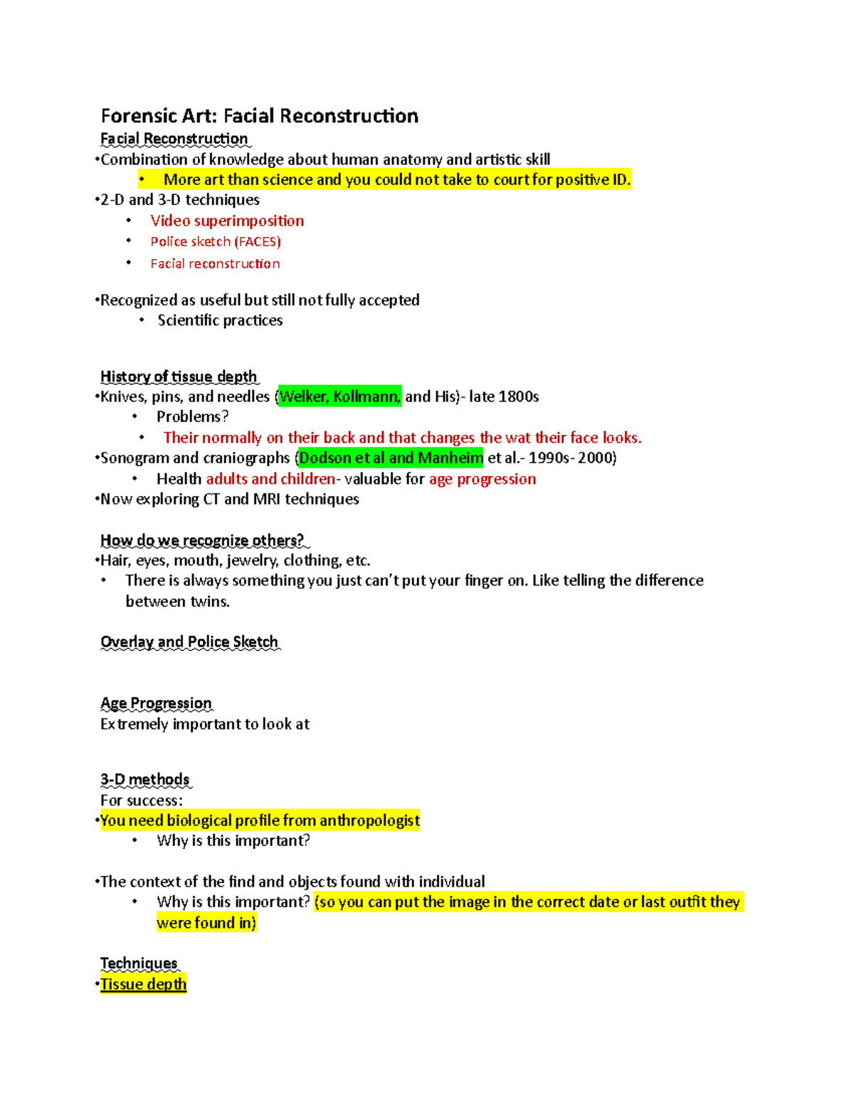 Facial approximation - Forensic Art: Facial Reconstruction Facial ...
