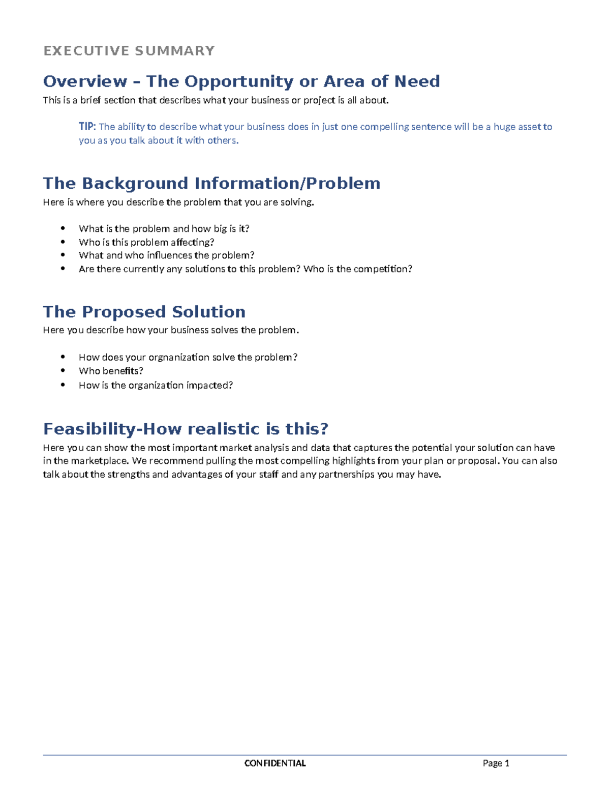 Task 2-V.3 Executive Summary - EXECUTIVE SUMMARY Overview – The ...