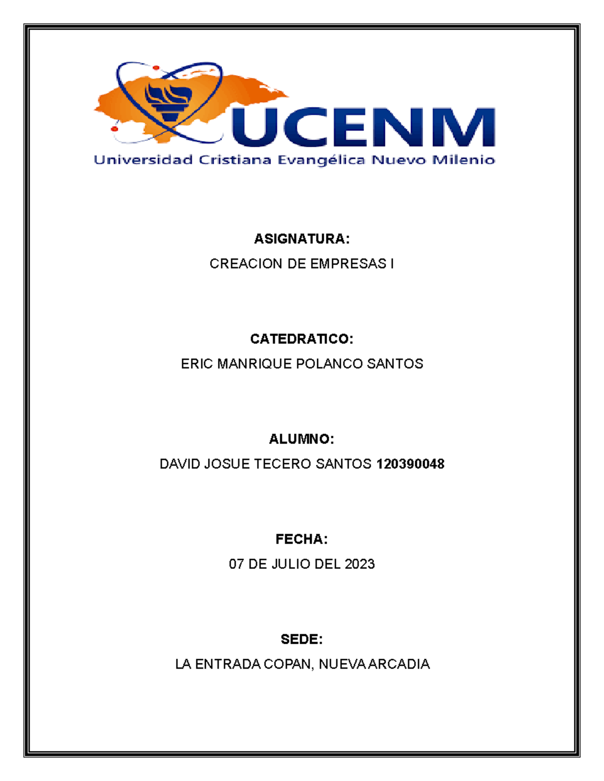 cuales formas de organización social - ASIGNATURA: CREACION DE EMPRESAS ...