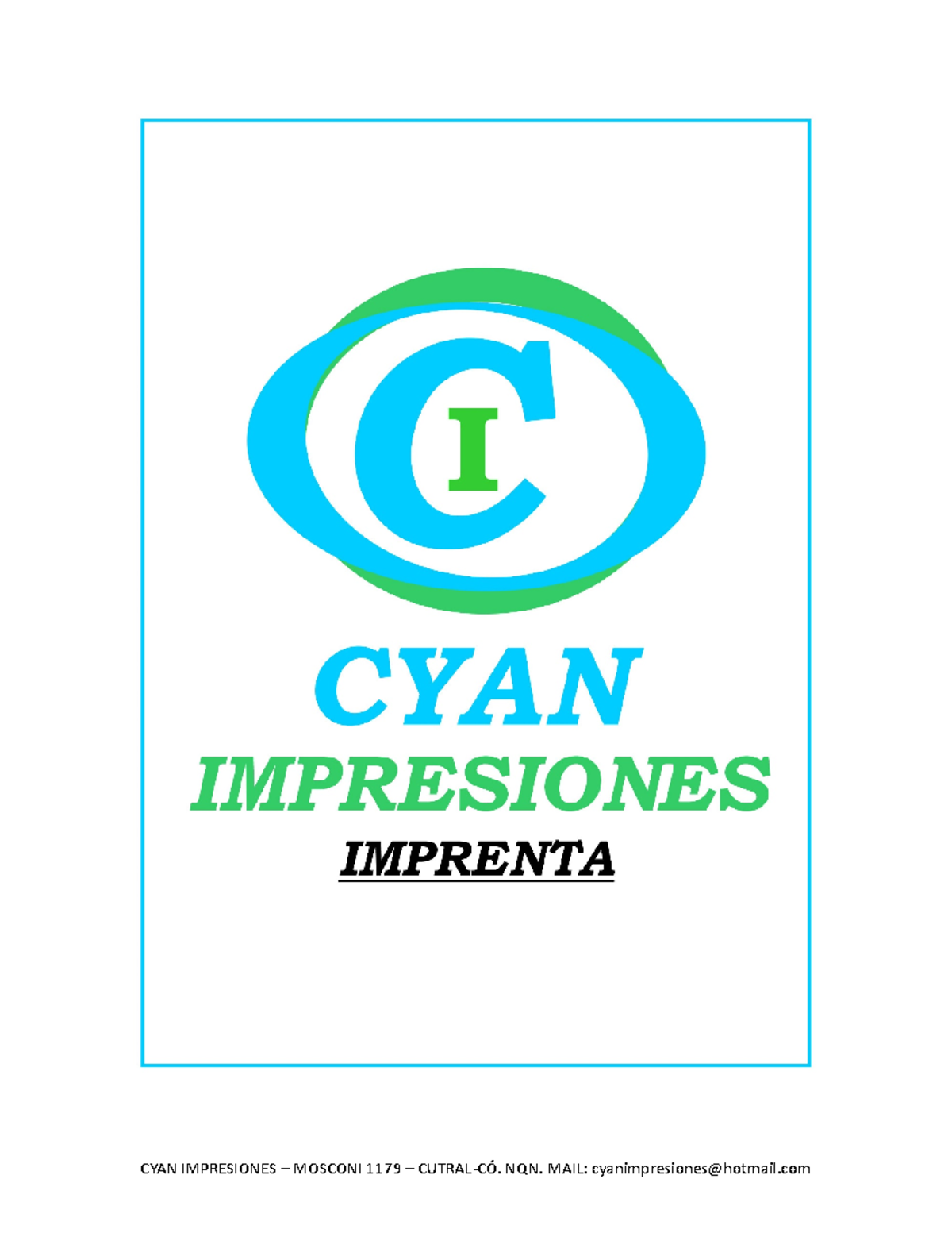 CYAN Impresiones - comercializacion de un producto - CYAN IMPRESIONES ...