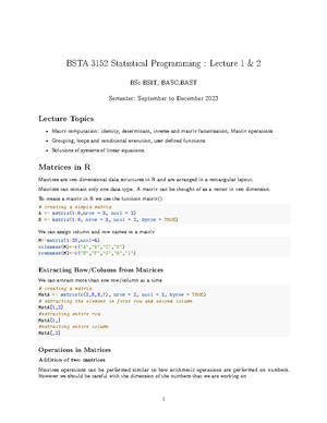 Probability and Statistics IV (Complete Notes) - Bsc. mathematics and ...