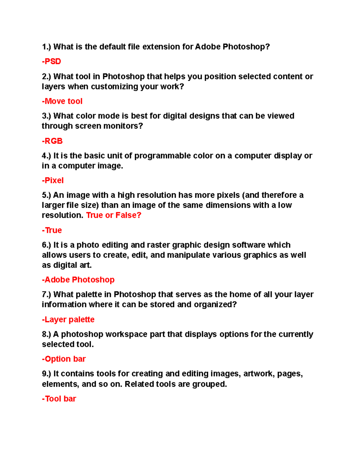 Study multimedia - 1.) What is the default file extension for Adobe ...