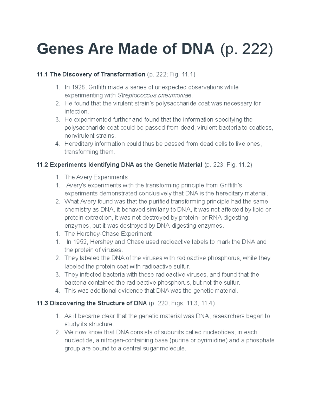 Bio chp 11 - Intro to biology college class lecture chapter notes ...