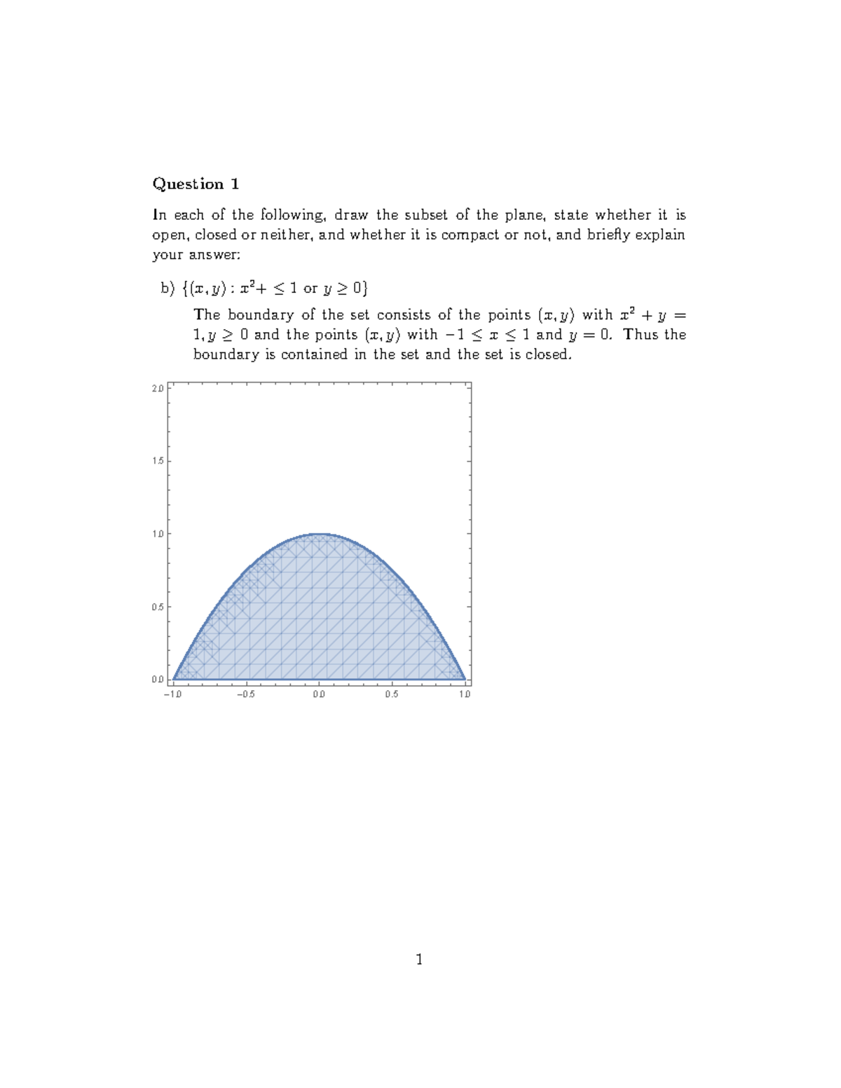 Ex4sol - Lecture Notes with tutorial Work - Question 1 In each of the ...
