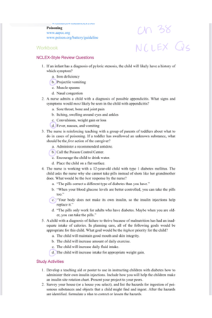 38 nclex pediatrics - ch 38 peds - RNRS 193 - Studocu