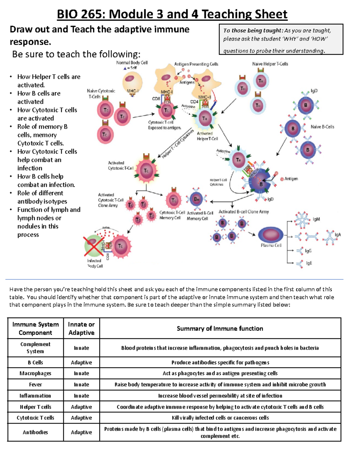 Bio265 document Teaching Assignment W05 - BIO 265: Module 3 and 4 ...