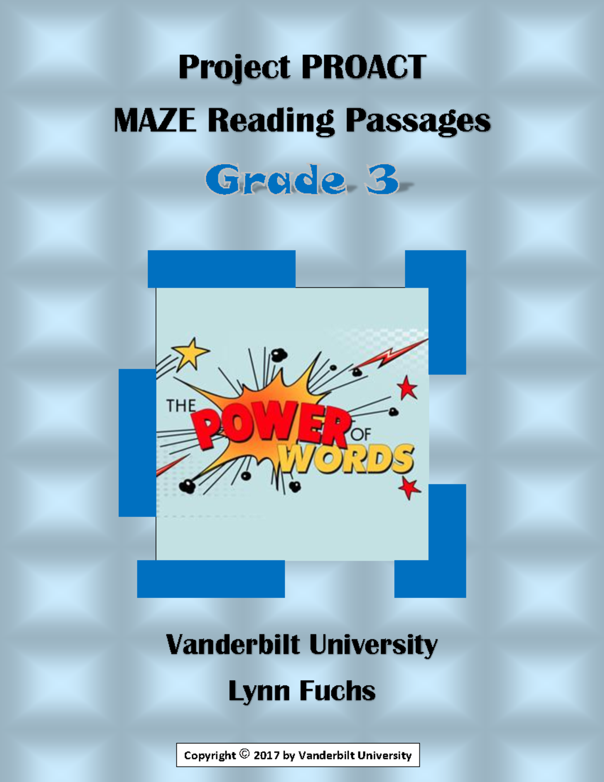 MAZE Passages Manual Grade 3 Excerpt - Project PROACT MAZE Reading ...