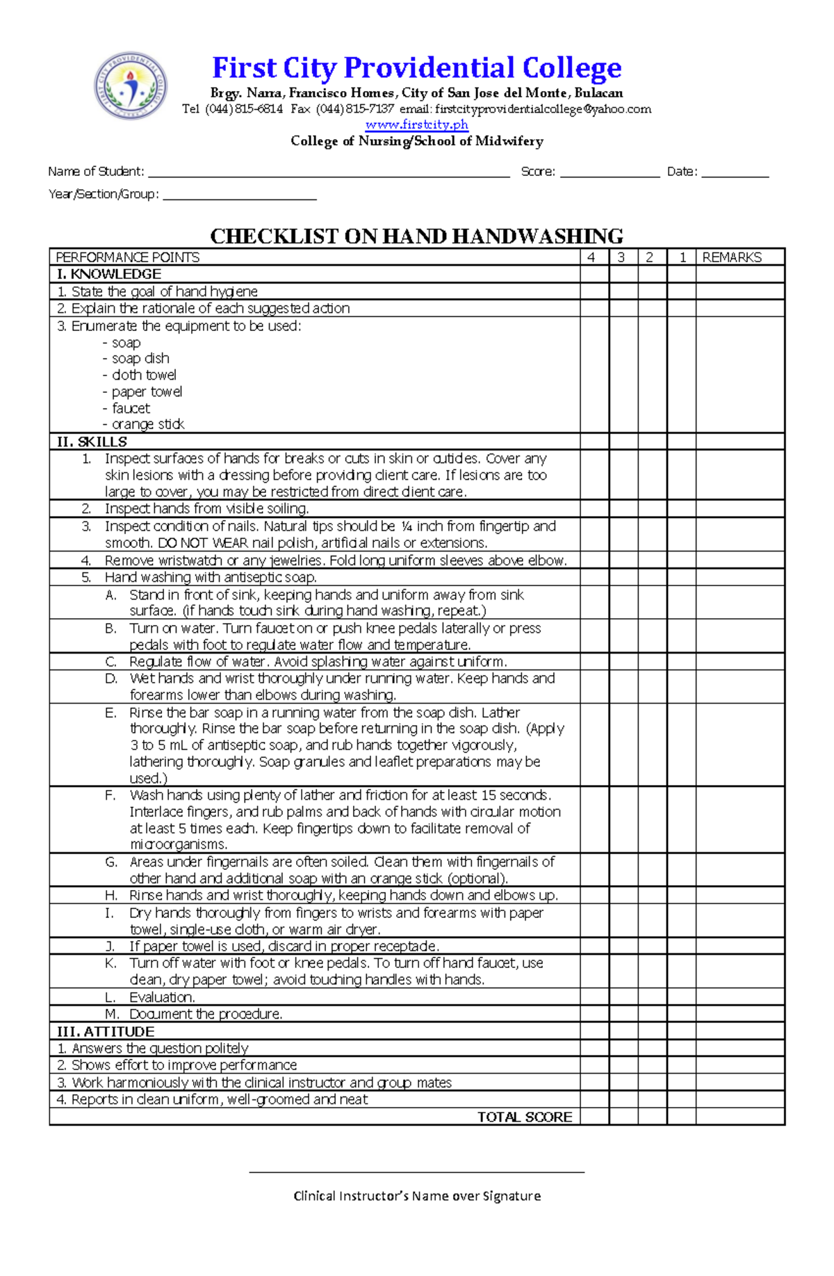 Hand-hygiene - RETDEM TO PAR - First City Providential College Brgy ...