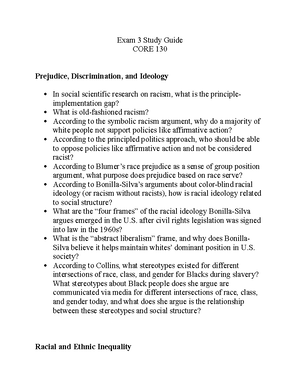 Core 130 - Notes - Core 130 Pages 119-126,139: The summary of these ...