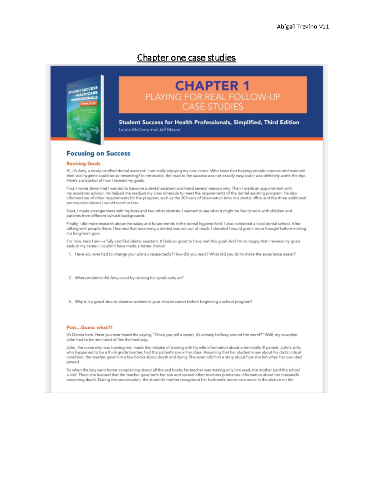 Document 5 - chapter assignment - Chapter one case studies Chapter one ...