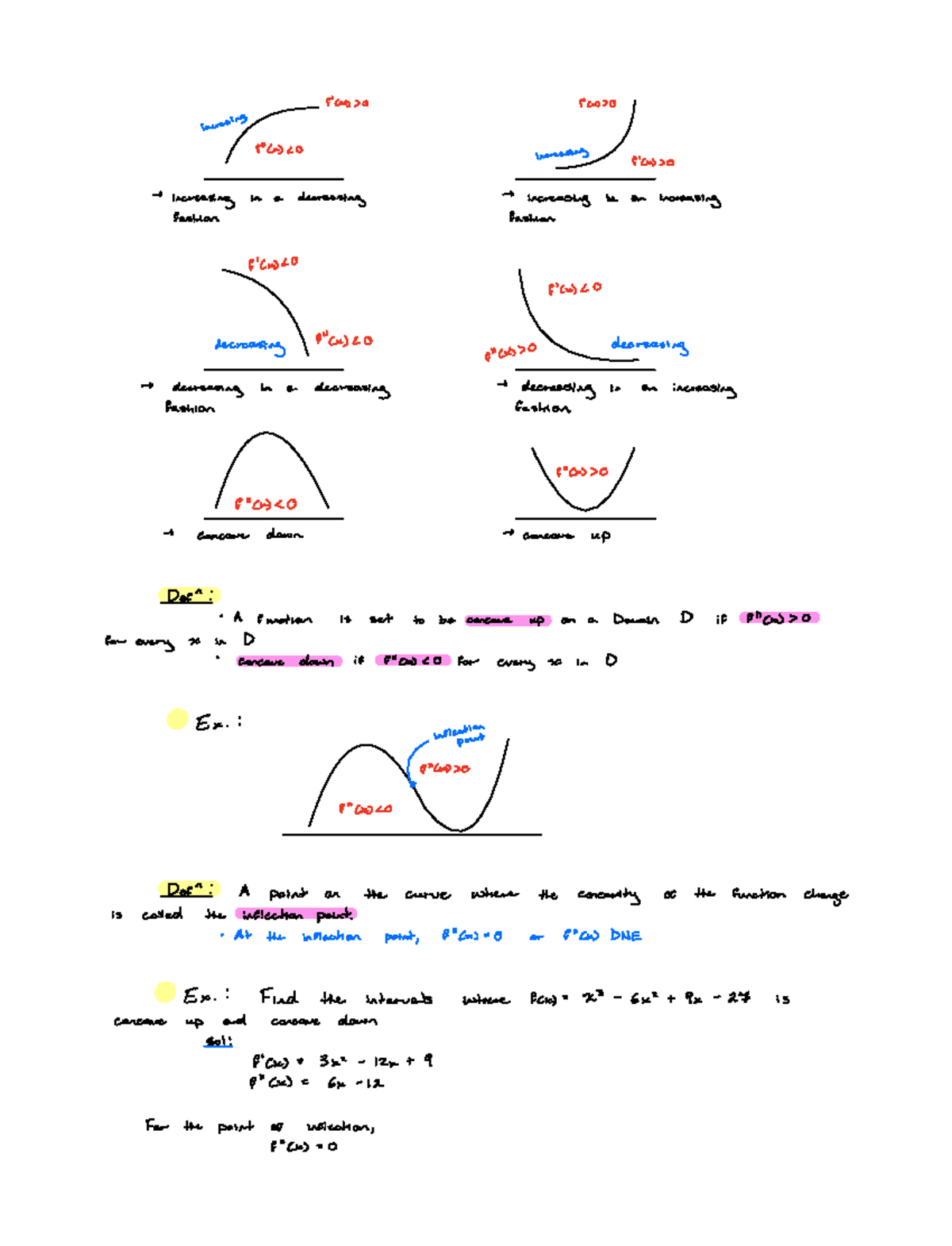 Lesson 4.4 Concavity and Second Derivative - MAT 220 - Studocu