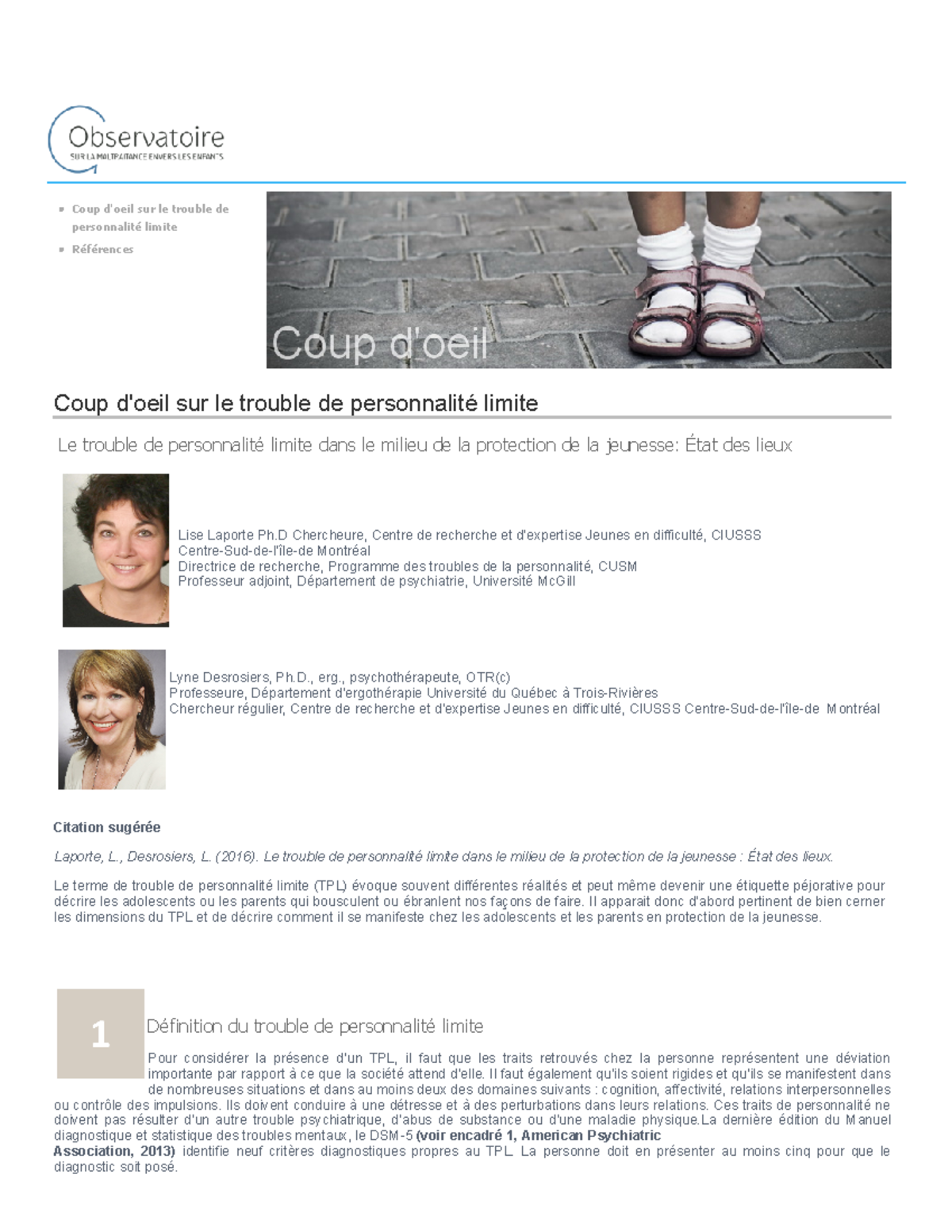 Coup d oeil sur le trouble de la personnalité limite - Coup d'oeil sur le trouble de ...