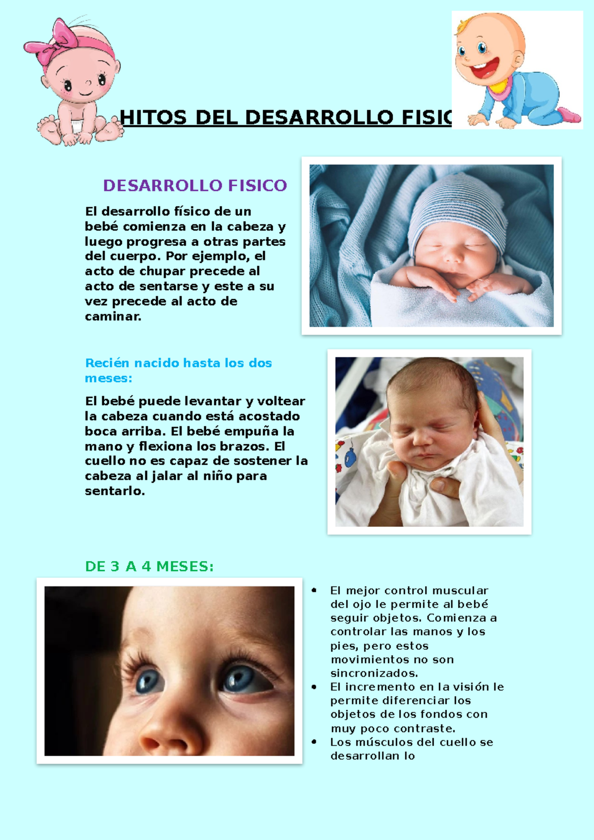 Hitos DEL Desarrollo Fisico Infografia S-8 - HITOS DEL DESARROLLO ...